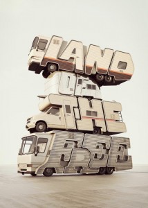 3D Typography Artworks by Chris LaBrooy