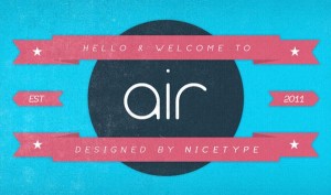 Air Typeface - Sans Serif Font by Nice Type