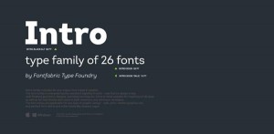 Intro Font Family by FontFabric