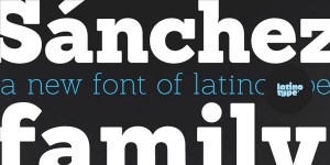 Sánchez Slab Serif Font by Daniel Hernández