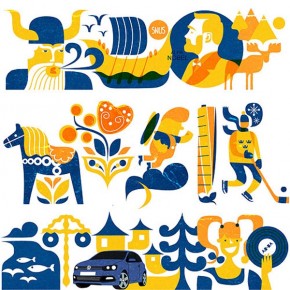 Volkswagen Europe Illustrations by Iv Orlov
