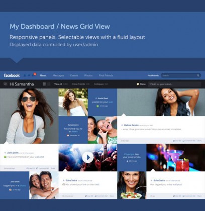 Facebook Web Design and User Interface Concept by Fred Nerby