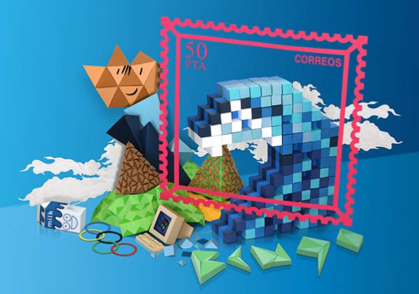 Papercraft Illustrations by Lobulo Design