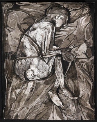 Ink on Paper Drawings by Boo Saville