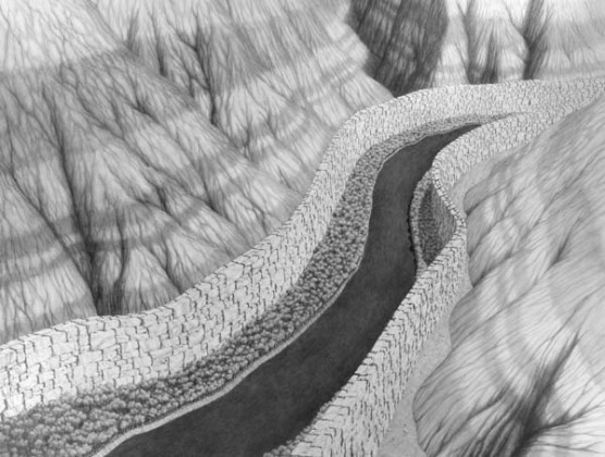 Graphite on Paper Drawings by Michael Schall