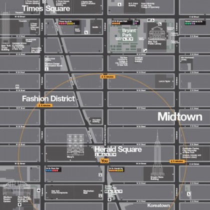 WalkNYC Wayfinding System for NYC Department of Transportation