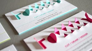 Cut and Foldout Business Cards by Tommy Perez