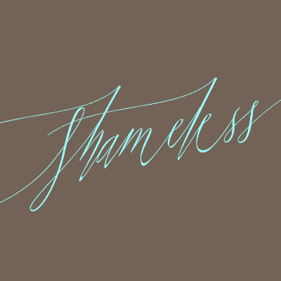 Shameless Calligraphic Script Font by Positype