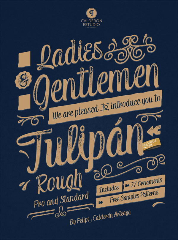 Tulipán - Lovely Script Typeface by Felipe Calderón