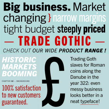 Trade Gothic by Linotype