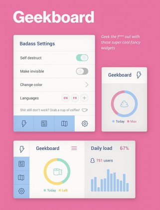 Free PSD UI Kit by Studio Unity