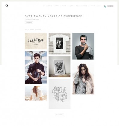 Quantum - Portfolio and Photography WordPress Theme