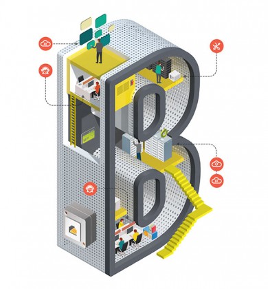 Letter illustrations by Jing Zhang for Sprint