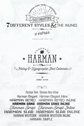 Harman - Handmade Fonts by Type Designer Ahmet Altun