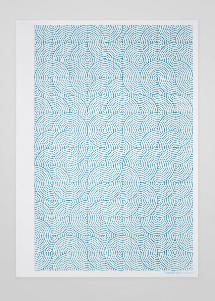 Graphic Artworks on an A4 Sheet of Graph Paper