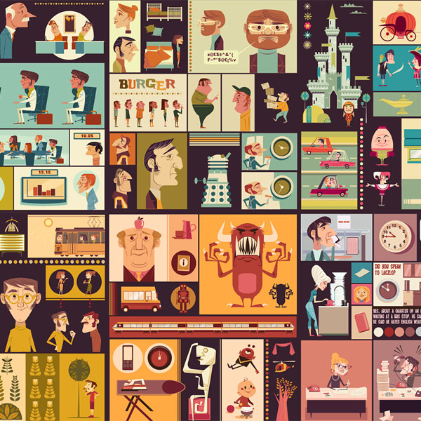 Cengage Textbooks - Spot Illustrations by James Gilleard