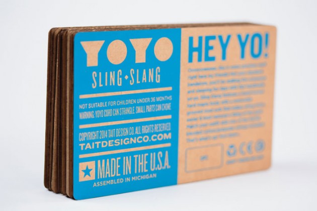 The Handcrafted Sling-Slang yoyo by TAIT Design Co.
