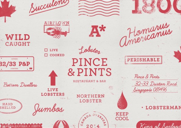 Pince & Pints - Restaurant Identity by Studio Bravo