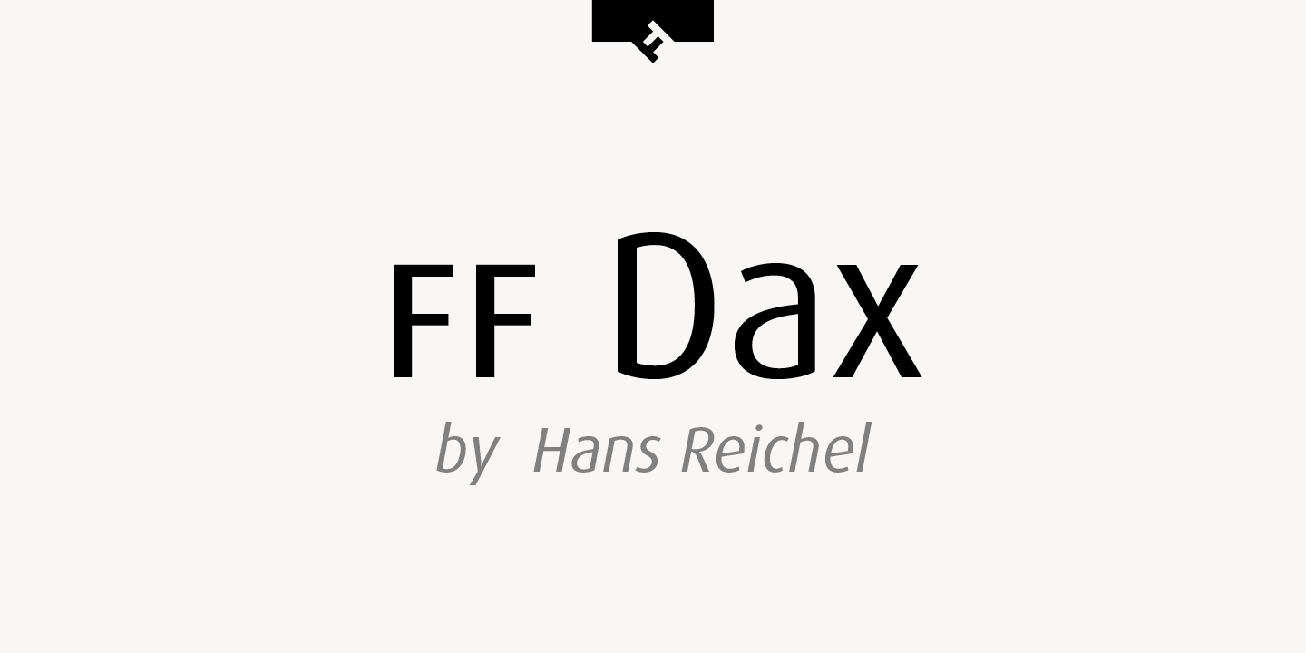 FF Dax Type Family from FontFont