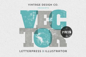 VectorPress - Illustrator Letterpress Textures