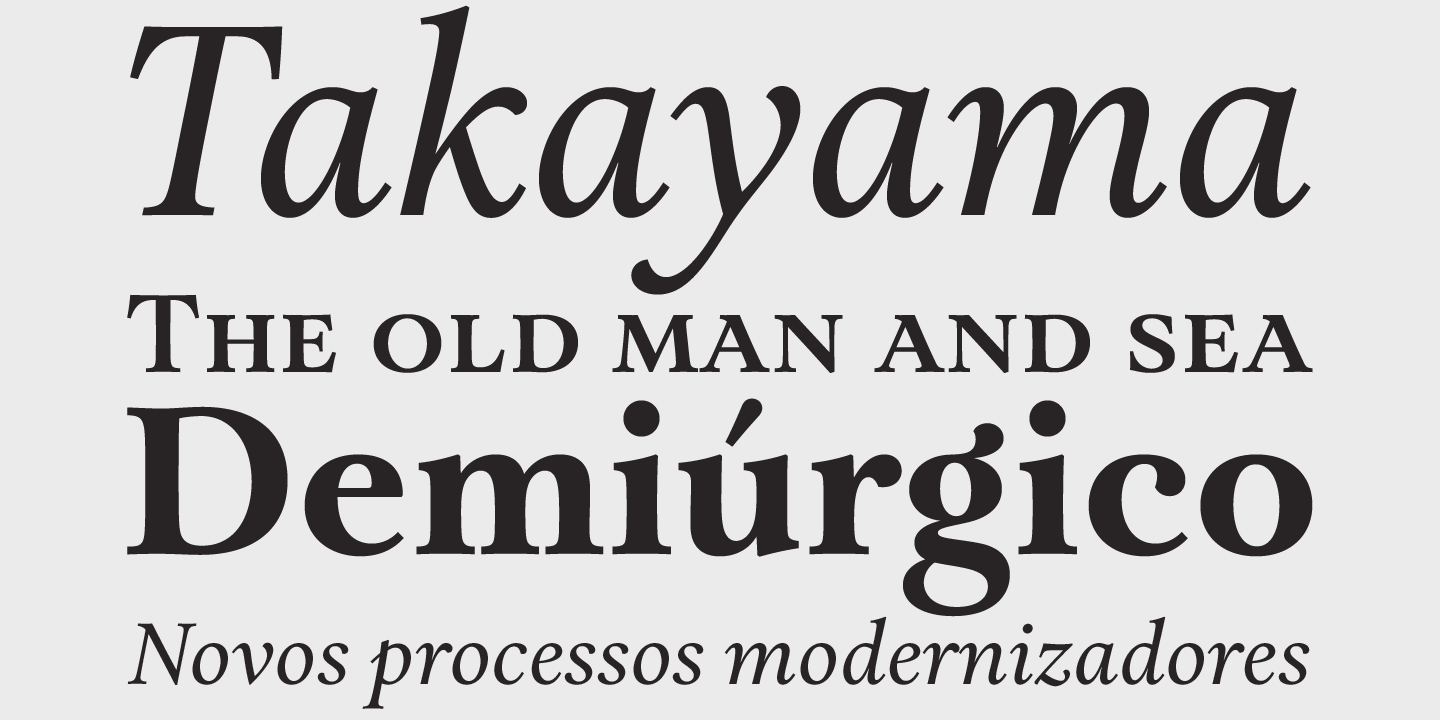 Aria Text Font Family by Rui Abreu