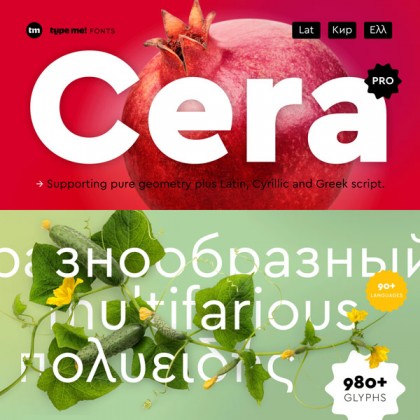 Cera Pro - Multi Language Font Family (Latin, Cyrillic, Greek)