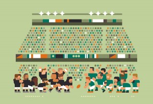 Three offices - Illustrations by Hey Studio