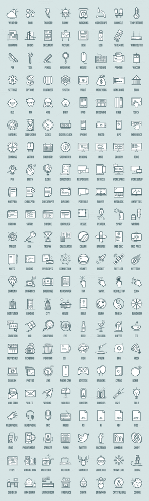 Dropicons - Flat Line Icons