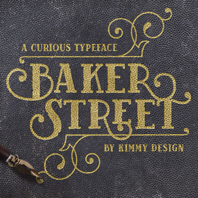 Baker Street Fonts from Kimmy Design