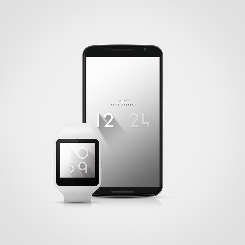 Shadow Clock App for AndroidWear – Design by Craig Ward