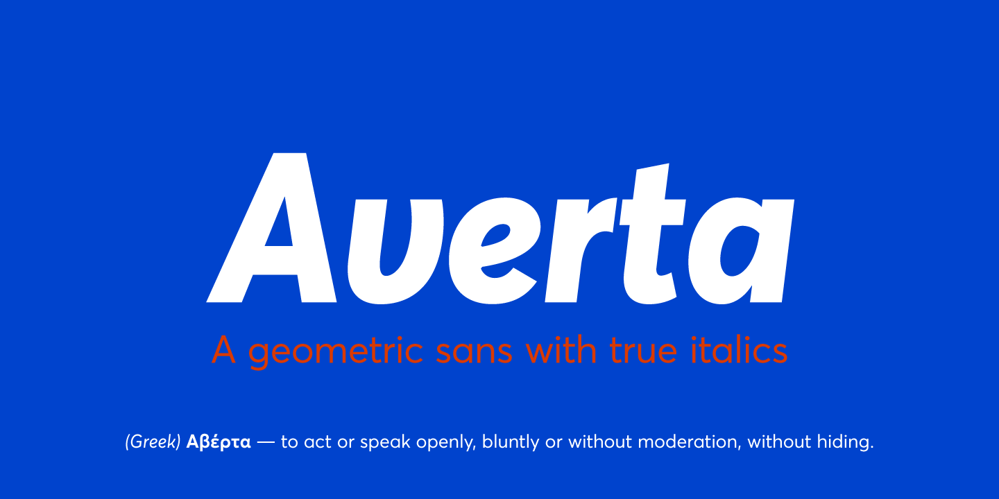 Averta Font Family from Kostas Bartsokas