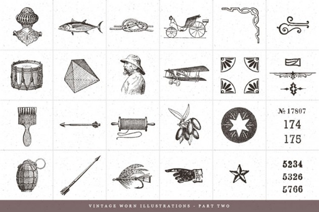 Vintage Worn Badge and Logo Toolkit for Download