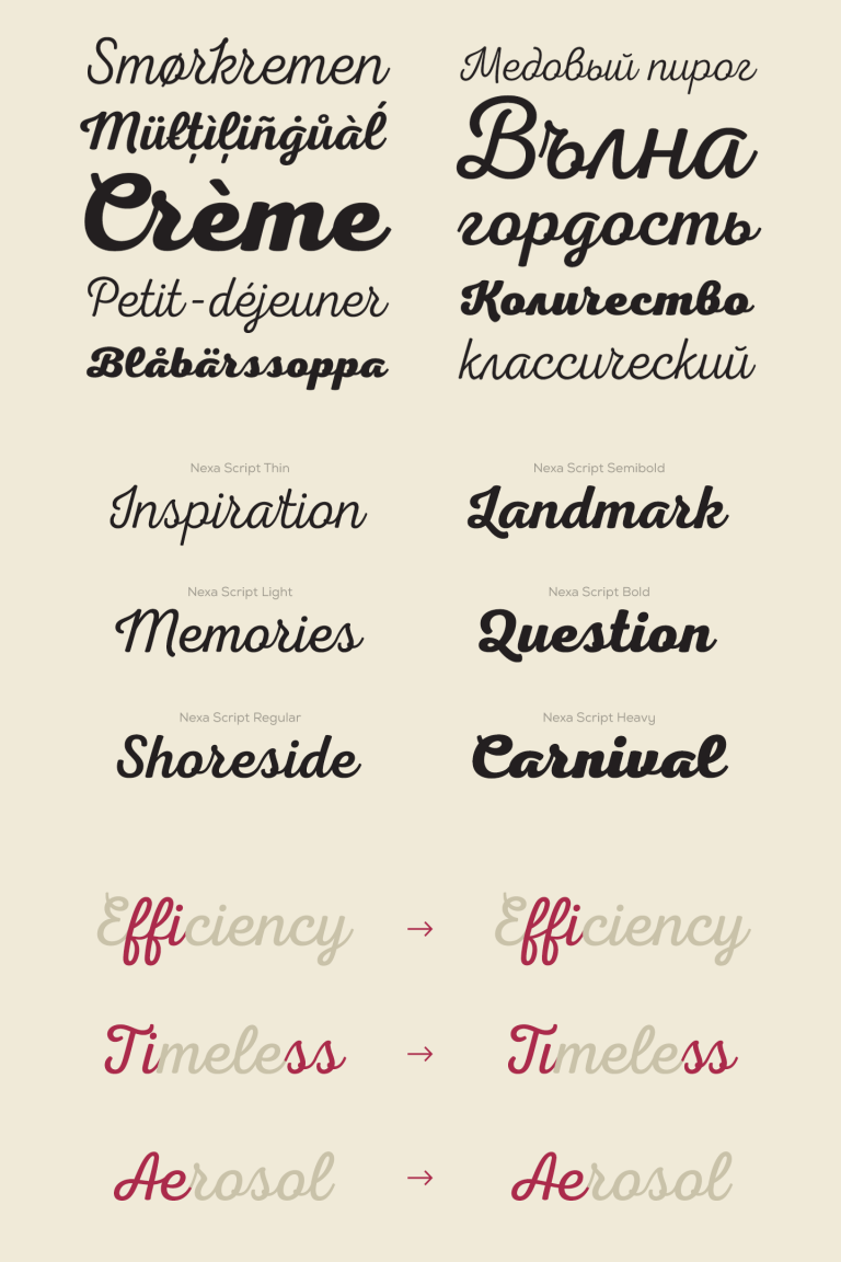Nexa Script Font Family from Fontfabric