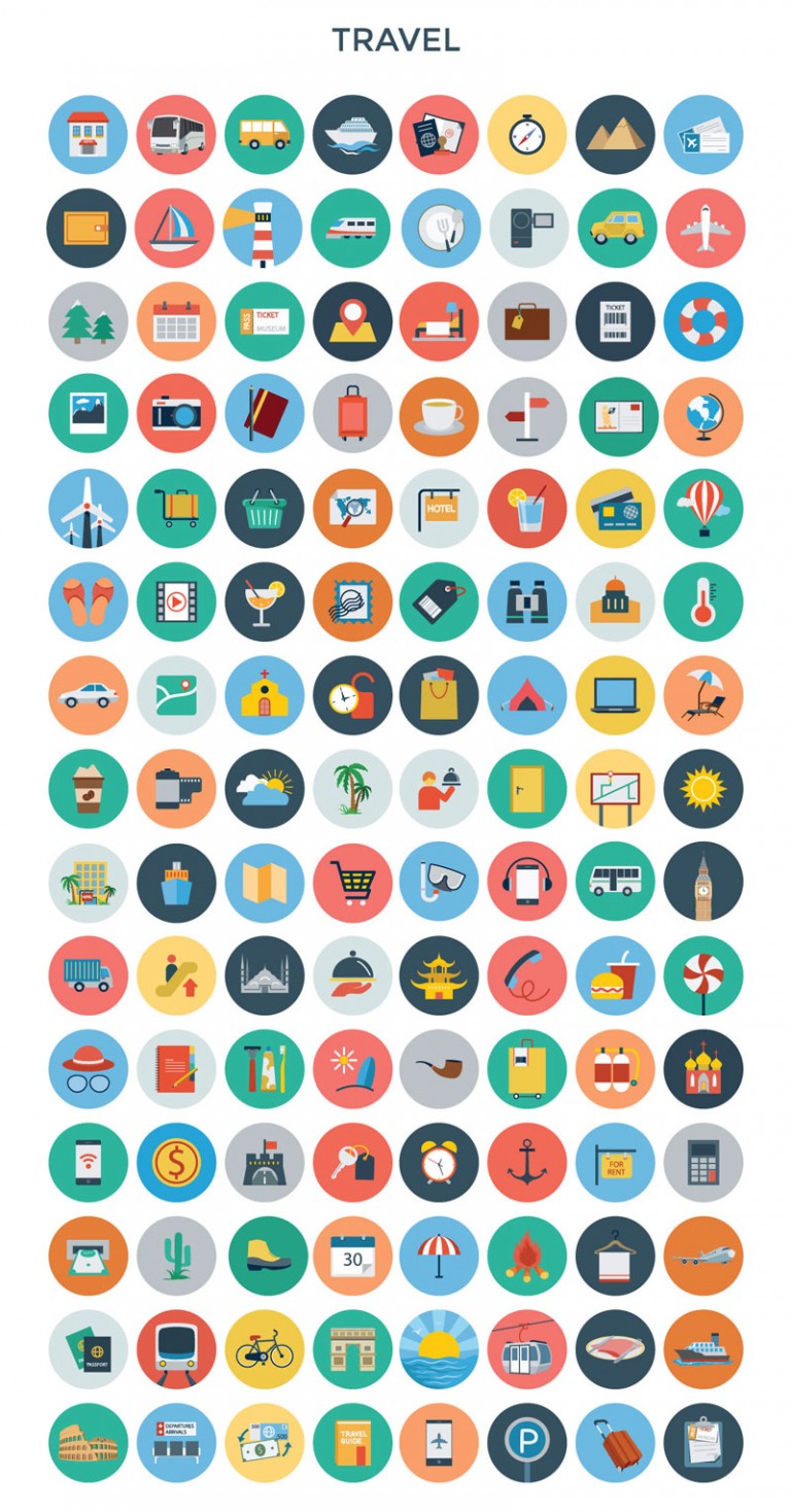 Over 3200 Flat Vector Icons