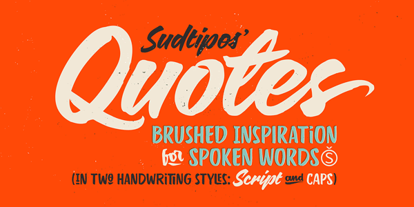 Quotes Fonts in Two Styles from Sudtipos