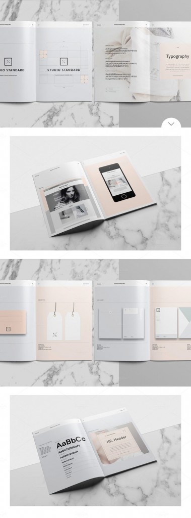 Studio Branding Guidelines Template for Adobe InDesign