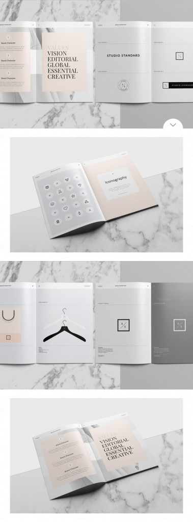 Studio Branding Guidelines Template for Adobe InDesign