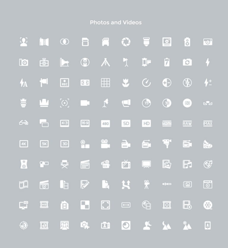 Squid Ink Solid Icon Pack