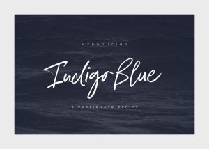 Indigo Blue Font by Nicky Laatz