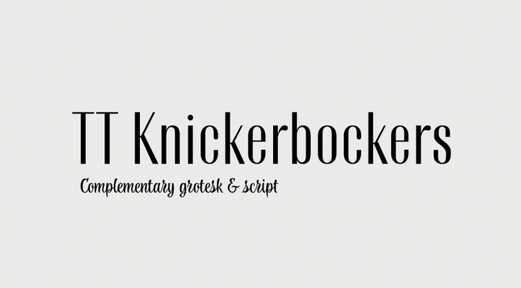 TT Knickerbockers Fonts from Foundry TypeType