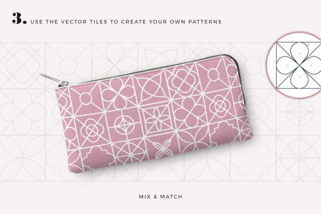 100 Graphic Tiles: Seamless Patterns as Vector and Image Files