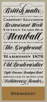 Speakeasy Font Combo from Sudtipos