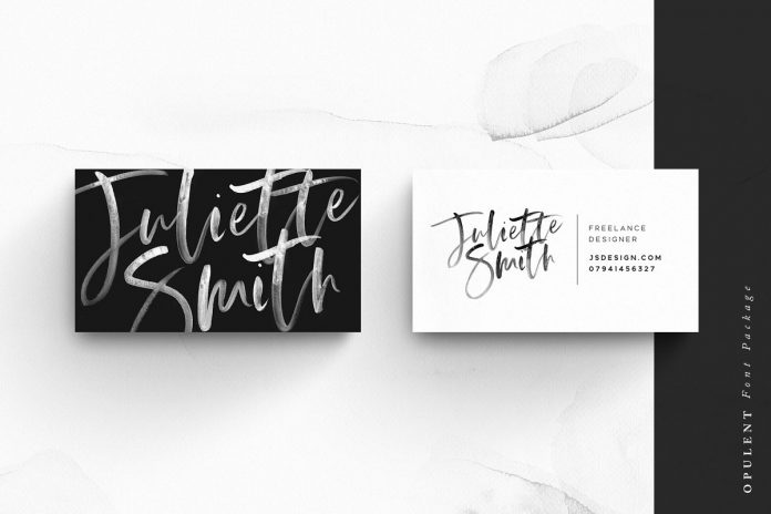 Opulent Script Font + SVG Style
