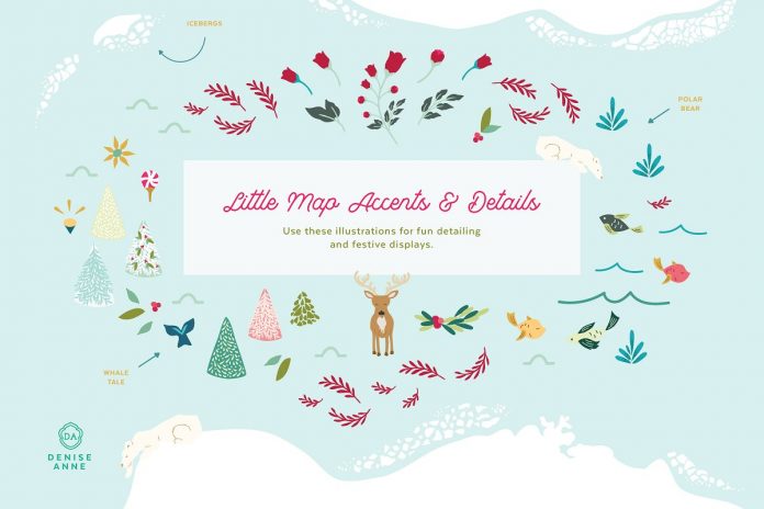 Santa's North Christmas Village Template