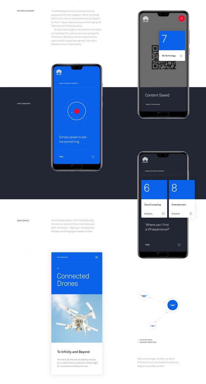 Huawei Exhibition UI Design Concept by Marcus Brown