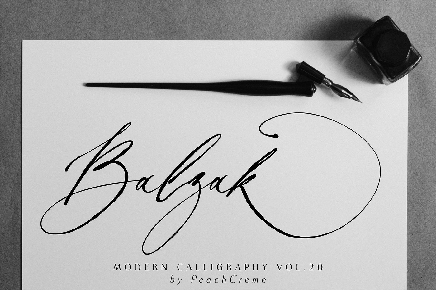 Balzak Font - Organic Calligraphy