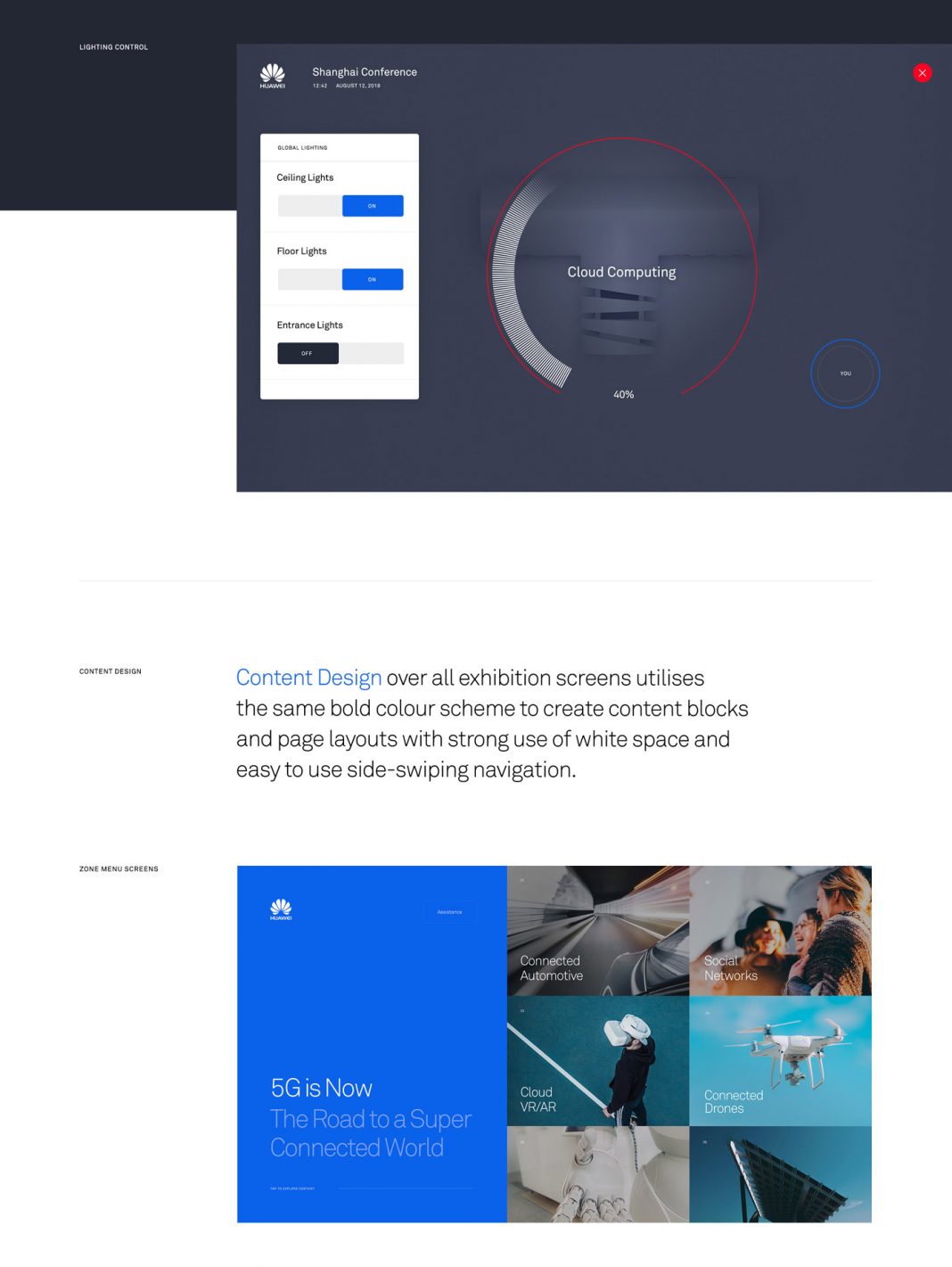 Huawei Exhibition UI Design Concept by Marcus Brown