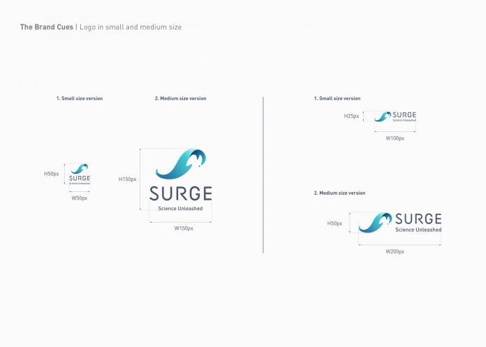 SURGE Logo Design and Branding by Maria Grønlund