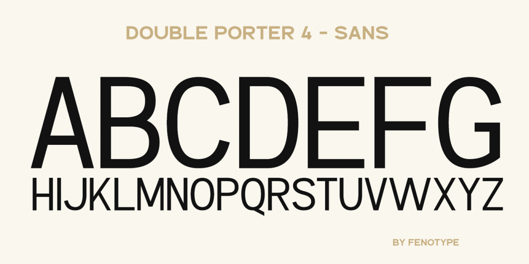 Double Porter Vintage Fonts from Fenotype