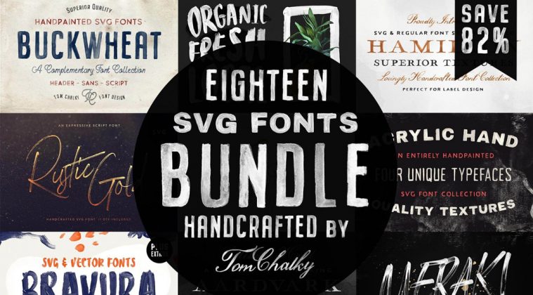 Handcrafted SVG Fonts Bundle